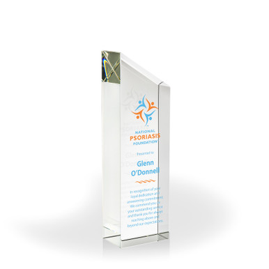 Winslow Clear Slant Column, UV Printed