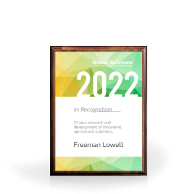 Iconic Full-Color Plaque, 9"x12"