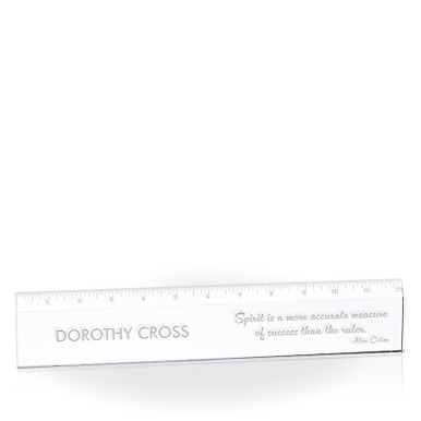 Khan Crystal Ruler 12" | Corporate Gifts | Creative Recognition at Pelucida