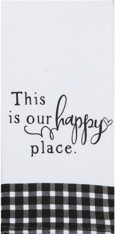 Kay Dee Designs Farmhouse Happy Place Dual Purpose Terry Kitchen Towel ...
