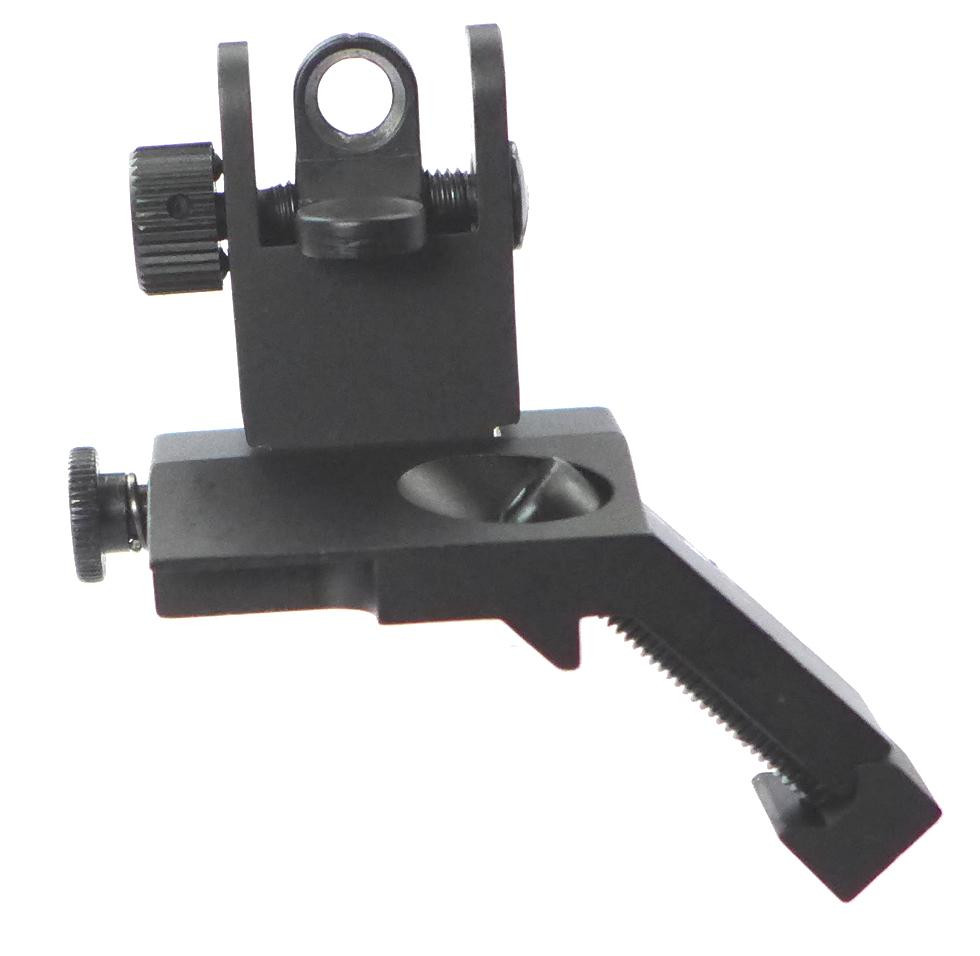 Foldable 45 ° shooting sight, Front sight and Rear sight a Pair.