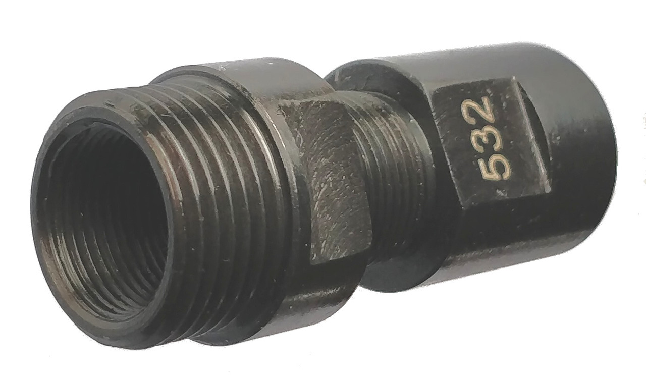 Barrel / Muzzle Thread Adapter From 1/2" - 28 Female to M14x 1 LH Male ...