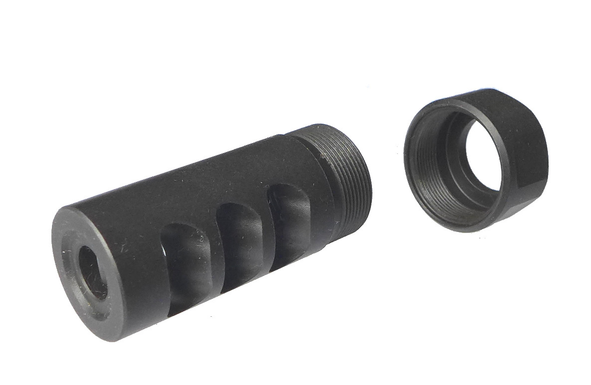 Muzzle Brake for AR15, M4, M16 for 12-28" Barrel Thread With a locked ...