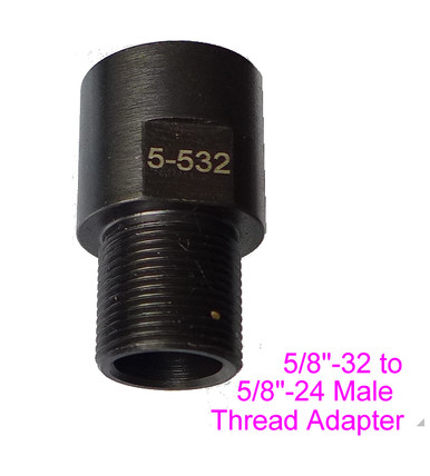 Barrel Thread adapter to Convert 5/8"-32 to 5/8" - 24 Male for ...