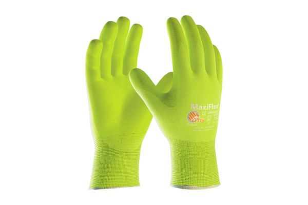 MaxiFlex® Ultimate™ Hi-Vis Seamless Knit Nylon / Elastane Glove with ...