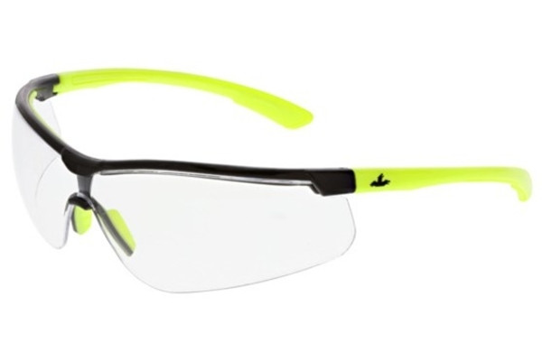 Klondike® KD7 Series Black Frame, Hi-Vis Lime Temples Extremely Low ...