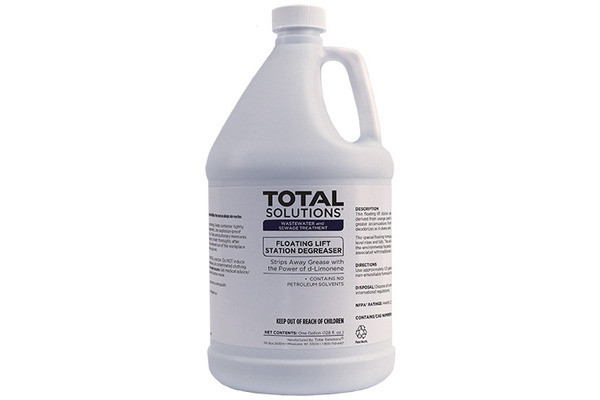 Floating Lift Station Degreaser - 100% d-Limonene with red indicator ...