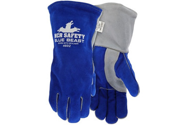 Welda-Beast Leather Welding Work Gloves, Foam Lined, Reinforced Wing ...