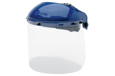 Headgear Ratchet Style + Faceshield, 8"x15.5" Clear, 16 per case - Y ...