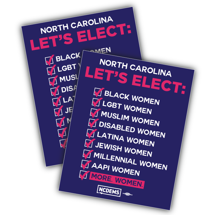 Let's Elect (4" x 5" Vinyl Sticker -- Pack of Two!) - North Carolina ...