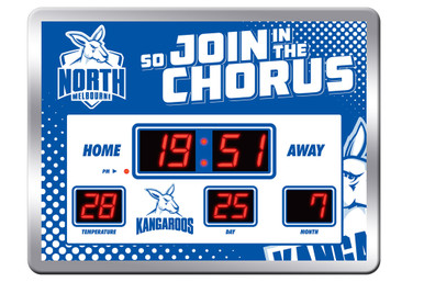 Kangaroos Scoreboard Clock - The Roo Shop