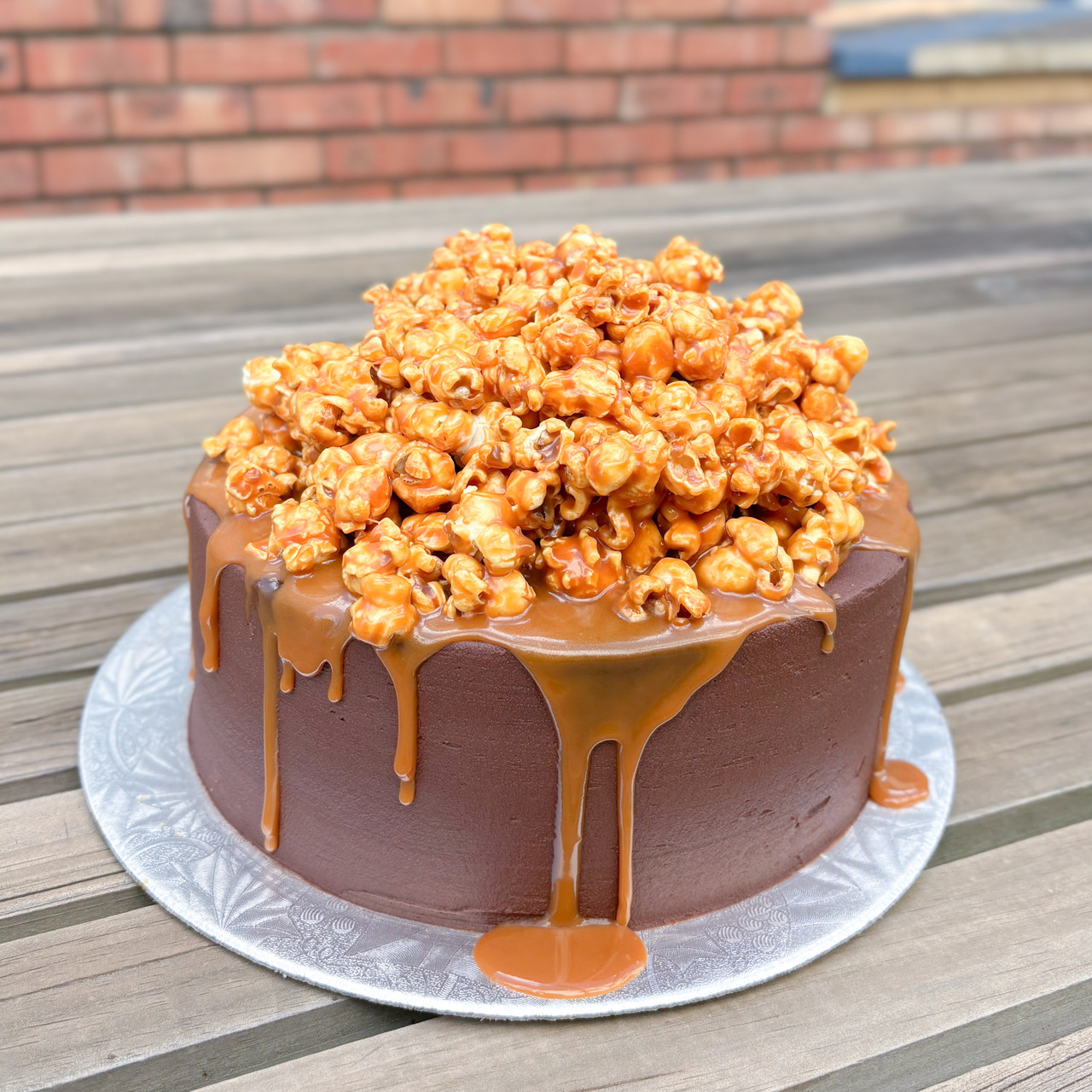 CARAMEL POPCORN CAKE - Off the Gluten Path