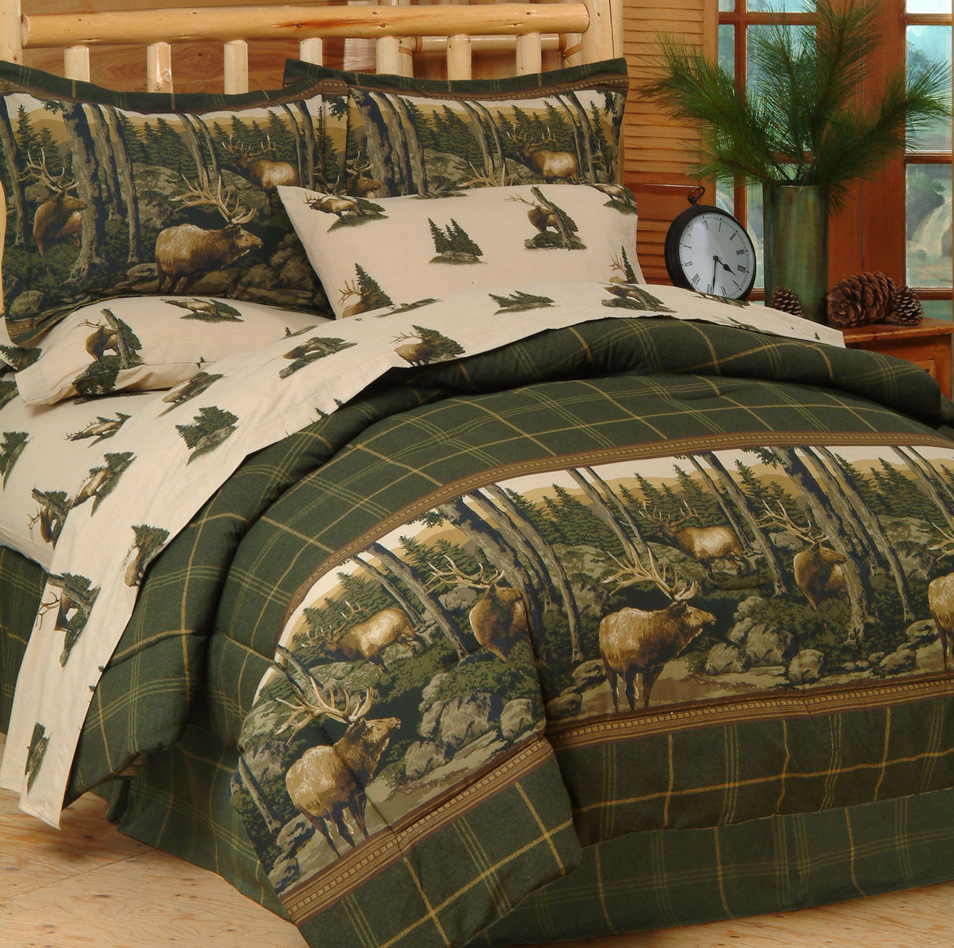 Realtree Ap All Purpose Black And White Complete Comforter Sham And Sheet