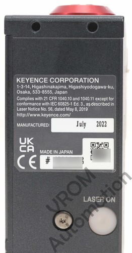 Keyence LJ-V7080B Ultra-High Speed In-line Profilometer Sensor HeadY ...