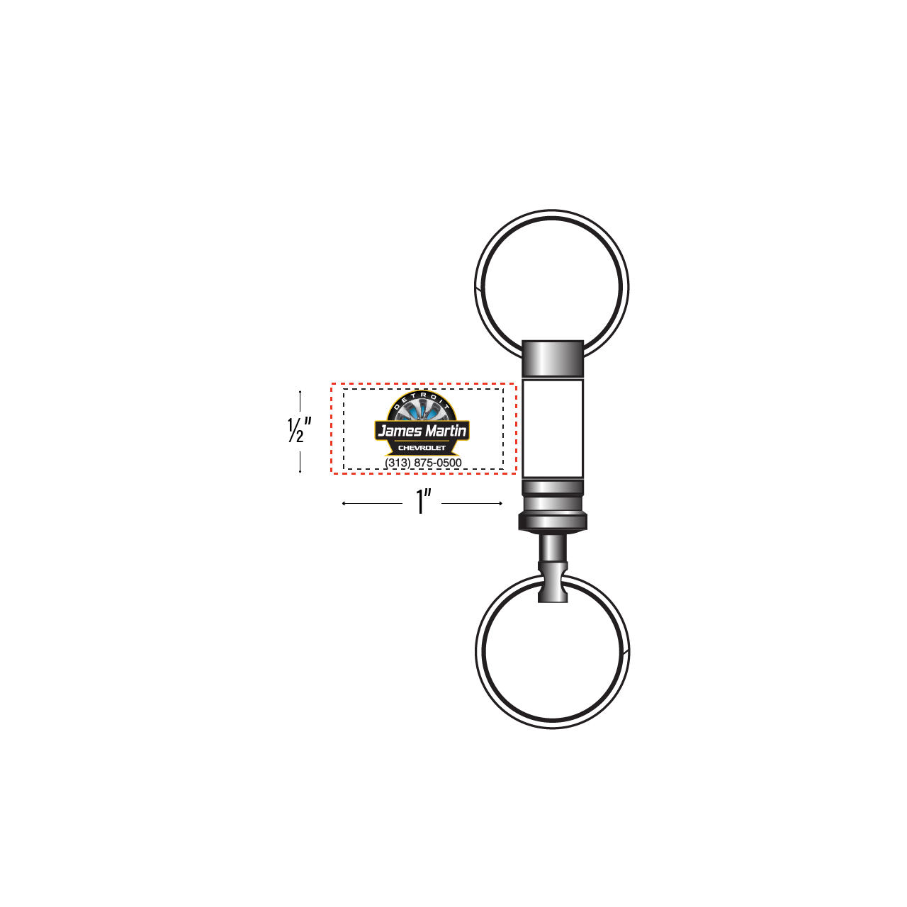 Domed Urethane Steel Key Chains