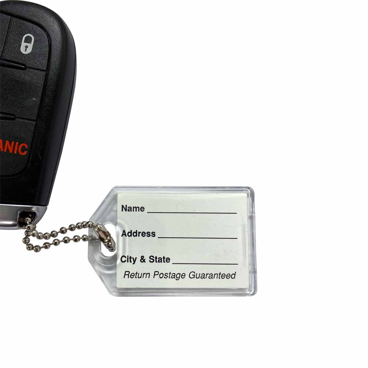 Plastic Key Tag with Insert