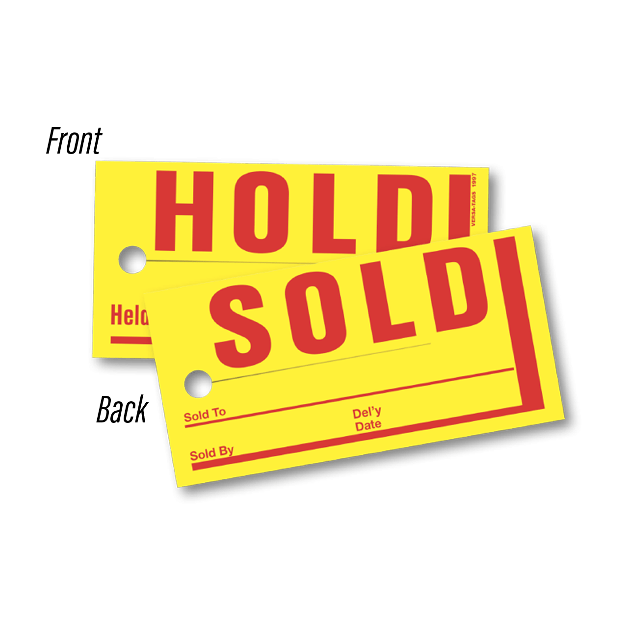 Sold/Hold Tags & SOLD Hang Tags