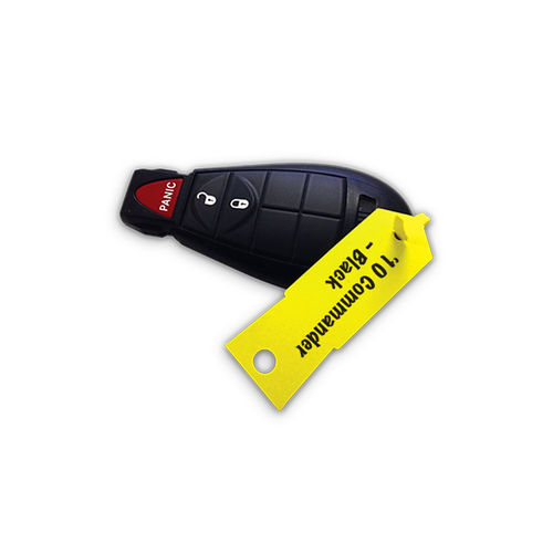 Plastic Service Key Tags