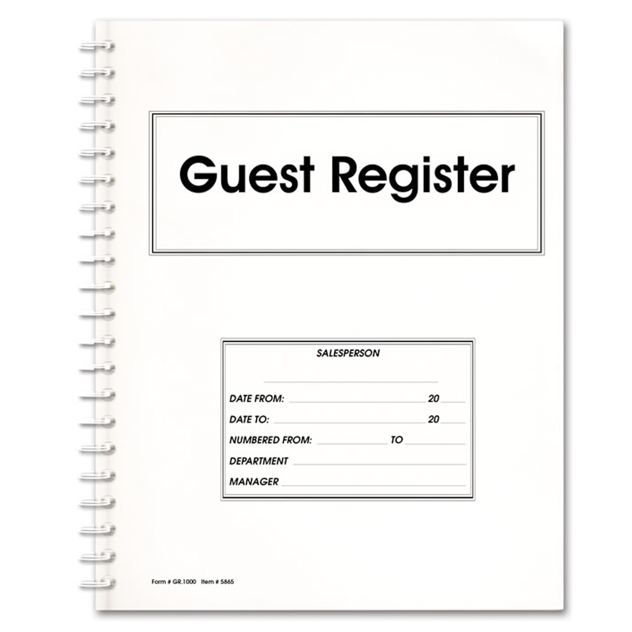 Guest Register Book