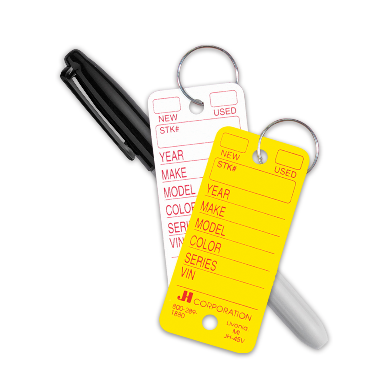 Rigid Poly Stock Key Tags