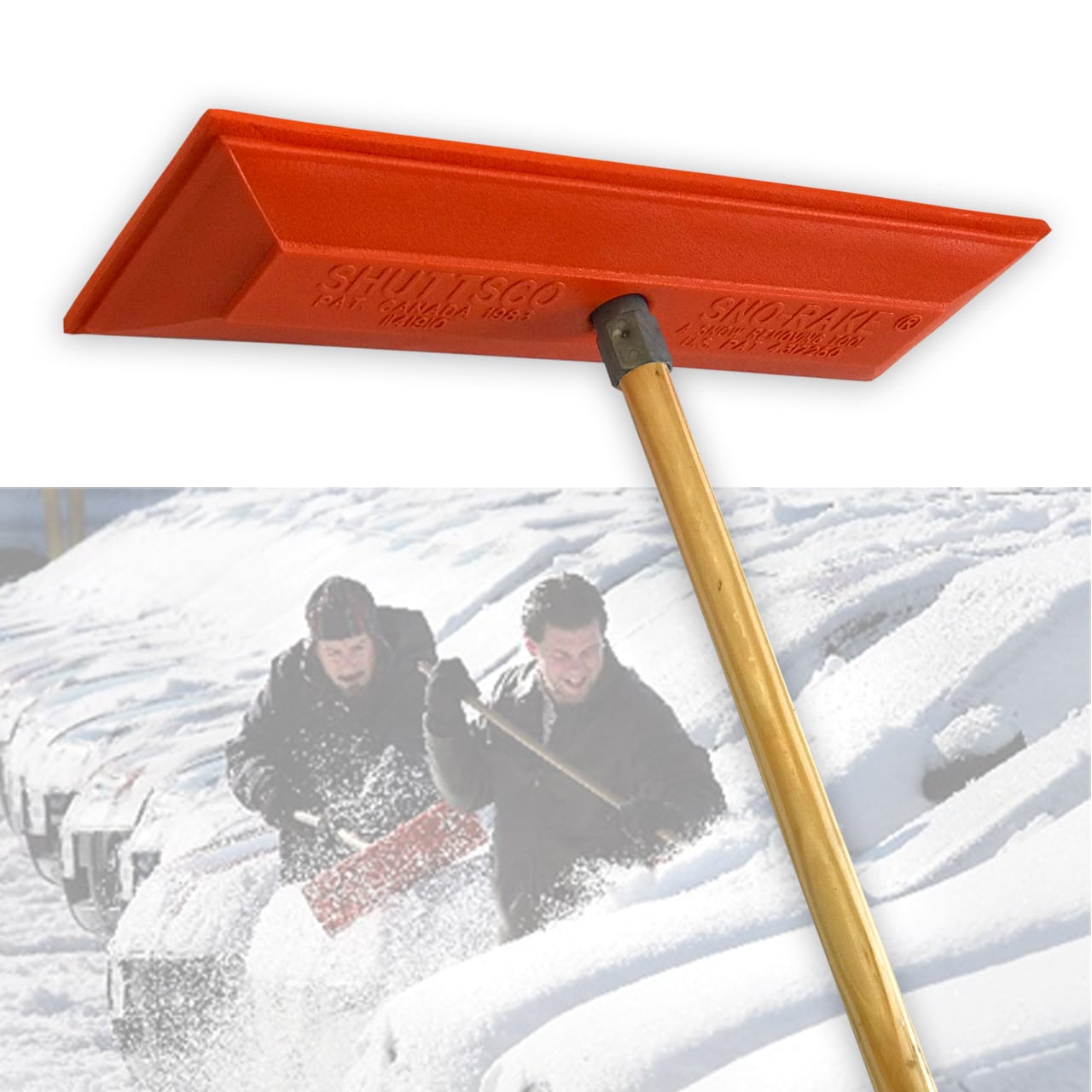 Snow Rake - 72" Handle