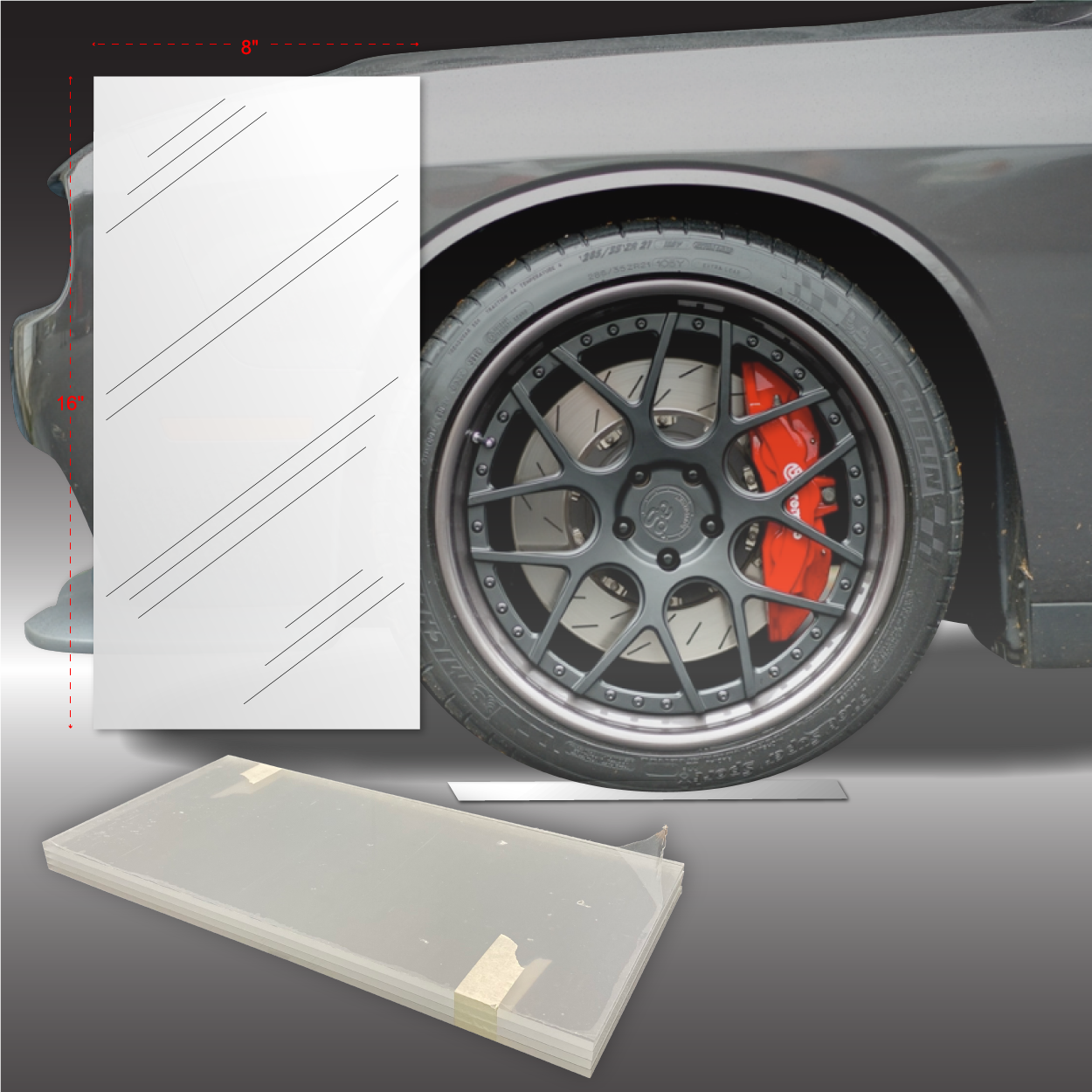 Showroom Tire Pads | jhtp | Set of 4