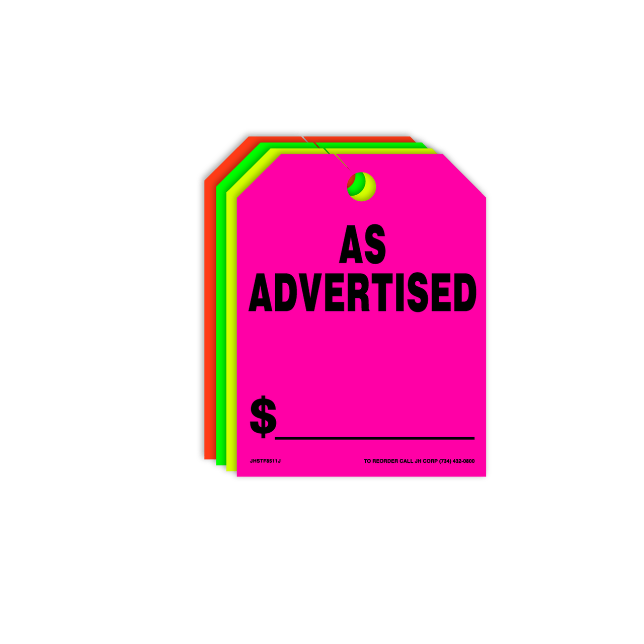 Rear View Mirror Hang Tags | AS ADVERTISED