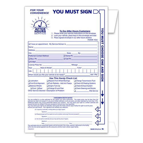 Night Drop Envelope - Multiple Choice