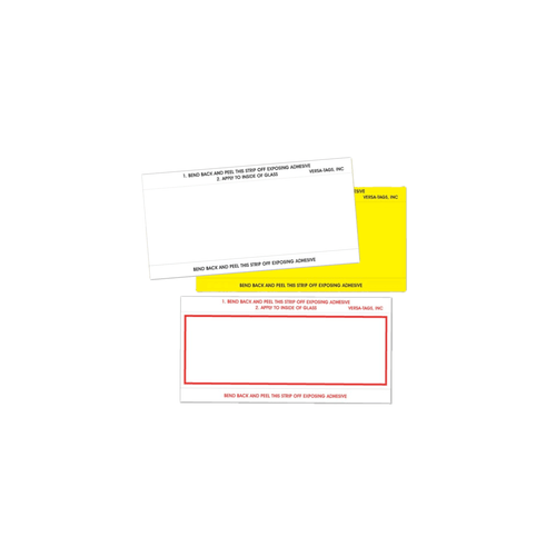 Mini Sign Inventory Window Tags - 6"x3" for Effective Organization