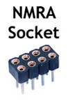 TCS 1253 8-pin NMRA (NEM652) Socket