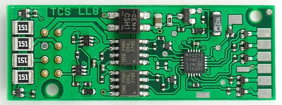 TCS 1402 LL8-LED DCC Decoder - HO Drop-in Board for Life-Like Proto ...