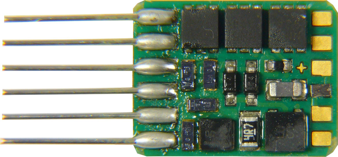 ZIMO MX671N Sub-Micro DCC Function Decoder - NEM651 6-pin Integral ...