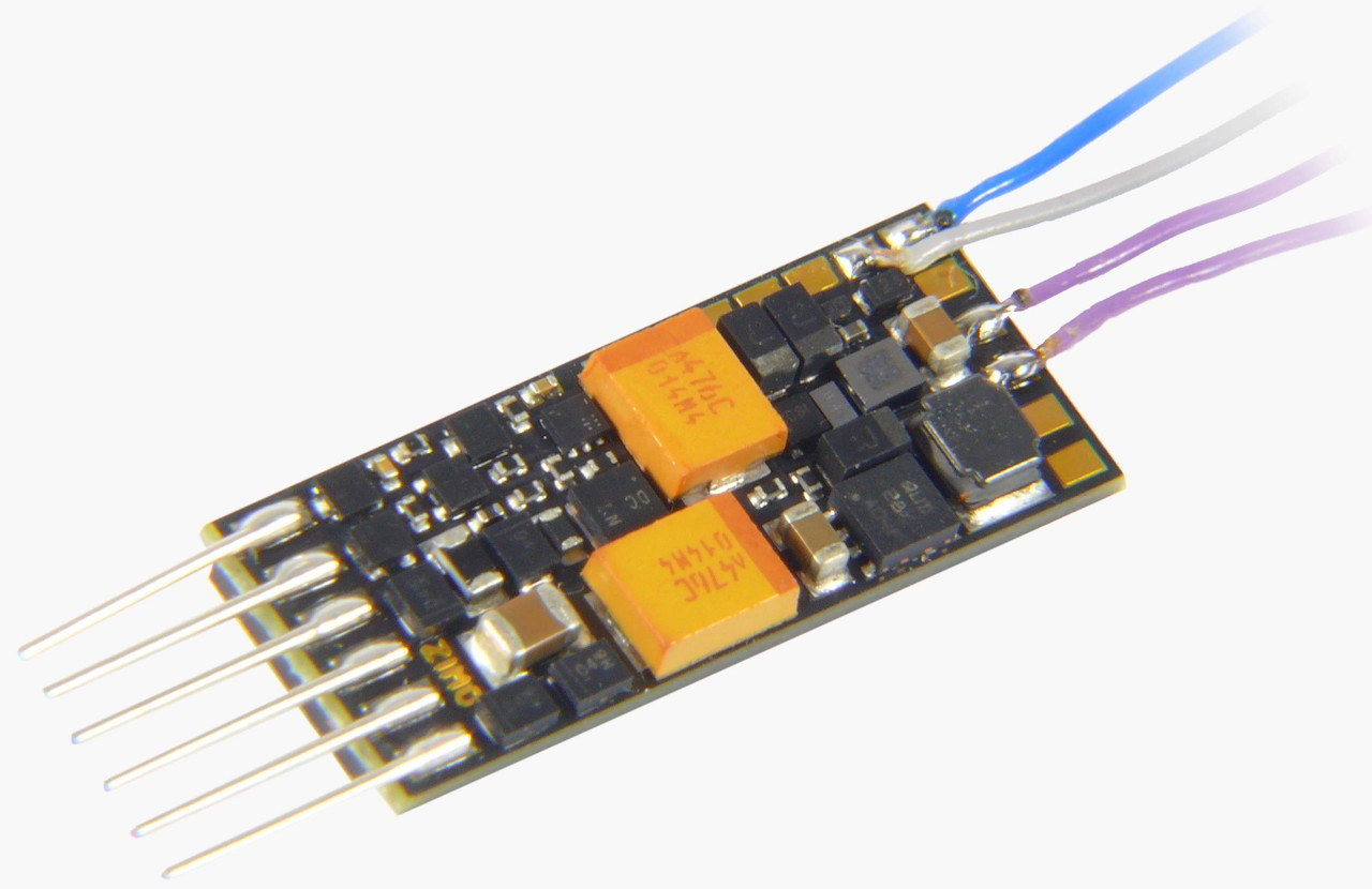 ZIMO MS491N Micro DCC Sound Decoder - NEM651 6-pin Integral Connector