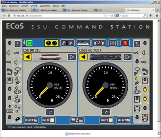 ESU 50220 ECoS 2.5 Central Unit DCC Command Station w/ 6A Power Supply