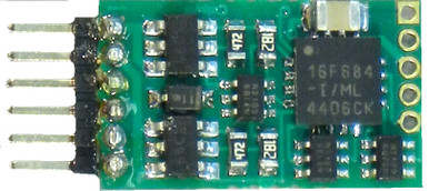 NCE N12-NEM DCC Decoder - NEM651 6-pin Integral Connector