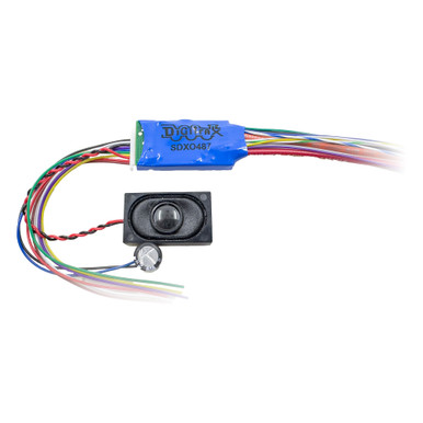 Digitrax SDXO487 Series 7 High Capacity DCC Sound Decoder - NMRA 9-pin ...