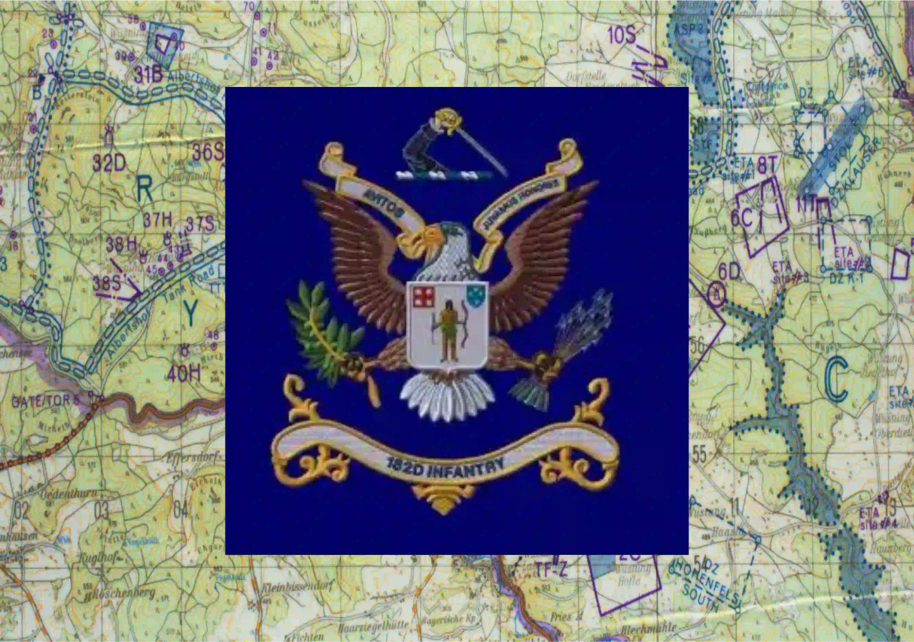 36th Infantry Mini Regimental Flag