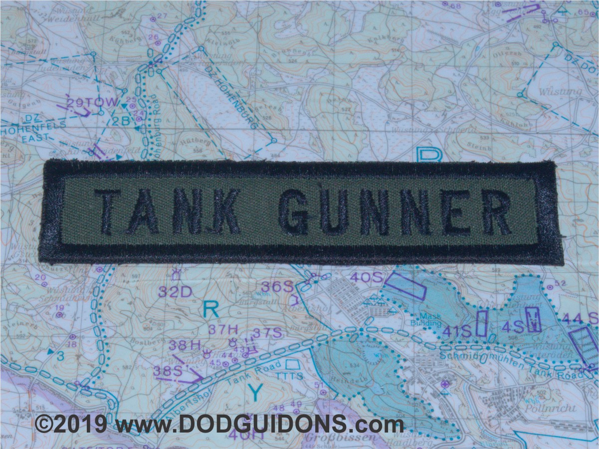 Tank Gunner Qualification Tab B10 - DODGuidons Flags and Streamer