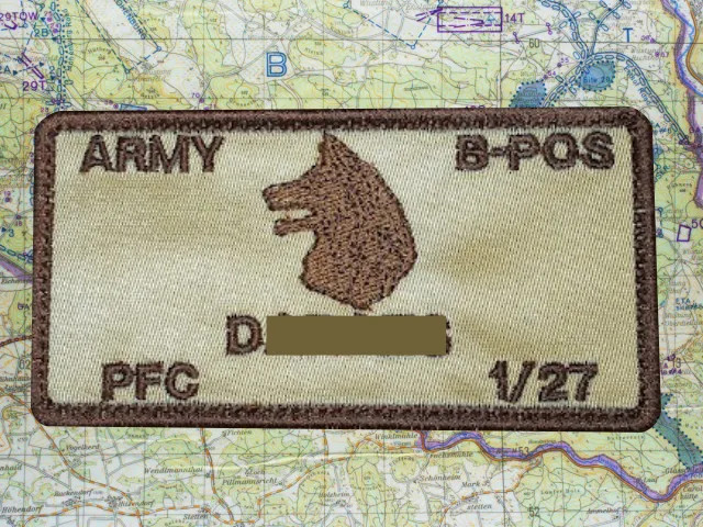 Identification Patch/Tag with Fastener For USMC Military Flak Jacket