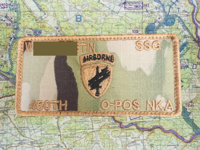 Identification Patch/Tag with Fastener For USMC Military Flak Jacket