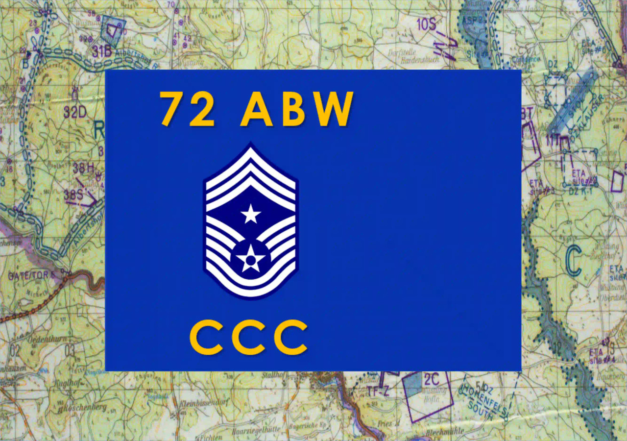 Wing Command Chief Guidon For Frame