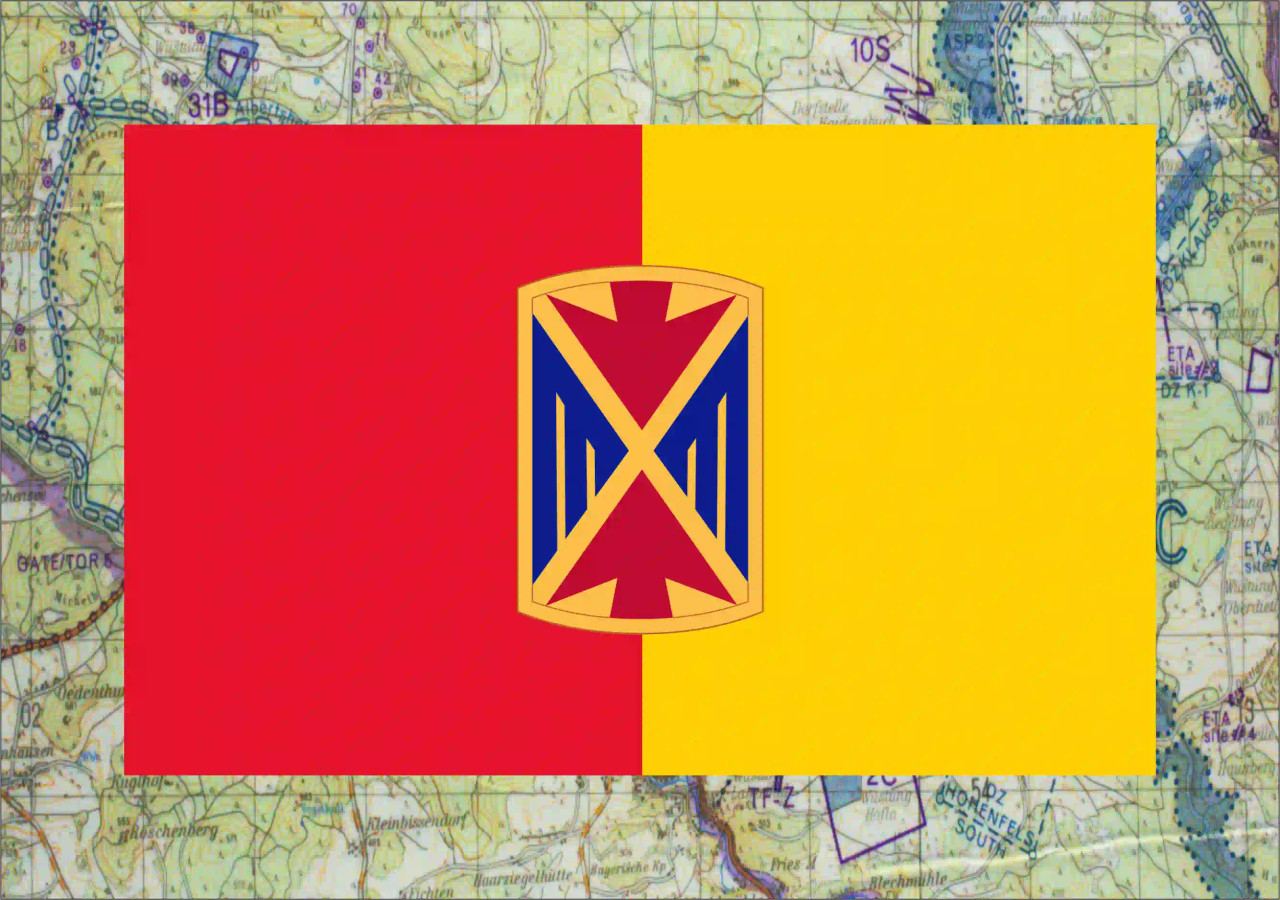 10th AAMDC Mini Flag For Frame