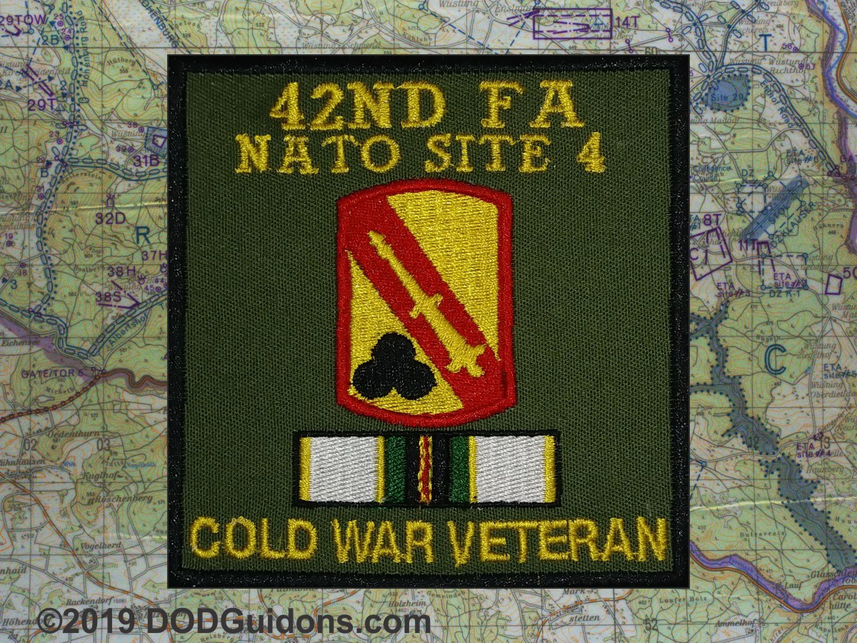 42nd Fa NATO Site 4 Cold War Veteran Patch B16