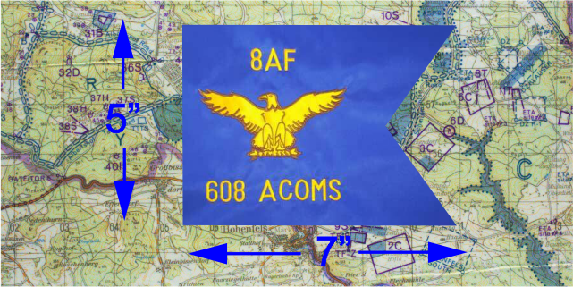 Air Force Guidon For Frame 5x7