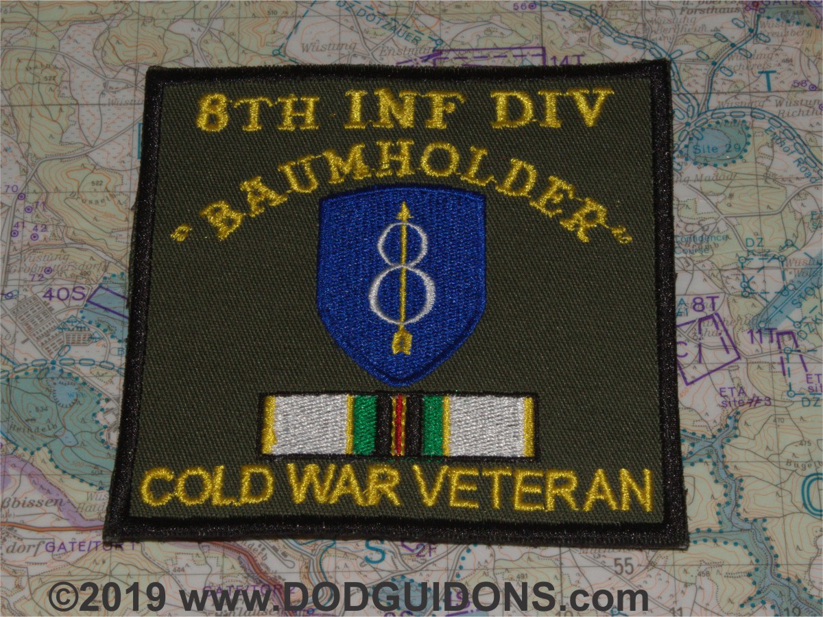 8th ID Cold War Veteran Patch Baumholder B16
