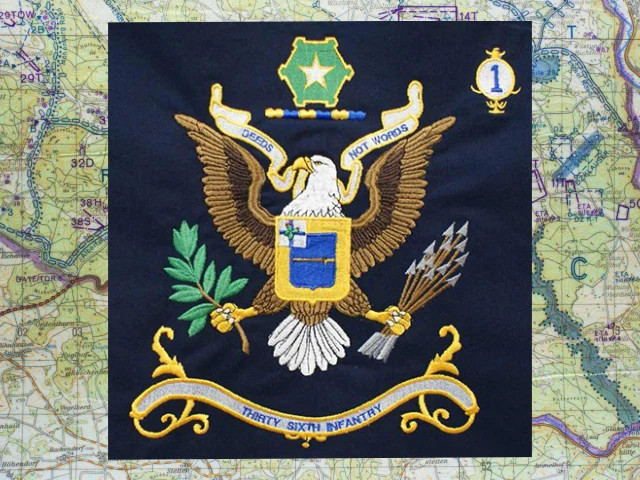36th Infantry Mini Regimental Flag