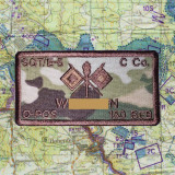 Identification Patch/Tag with Fastener For USMC Military Flak Jacket