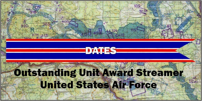 Air Force Outstanding Unit Award Streamer For Guidon