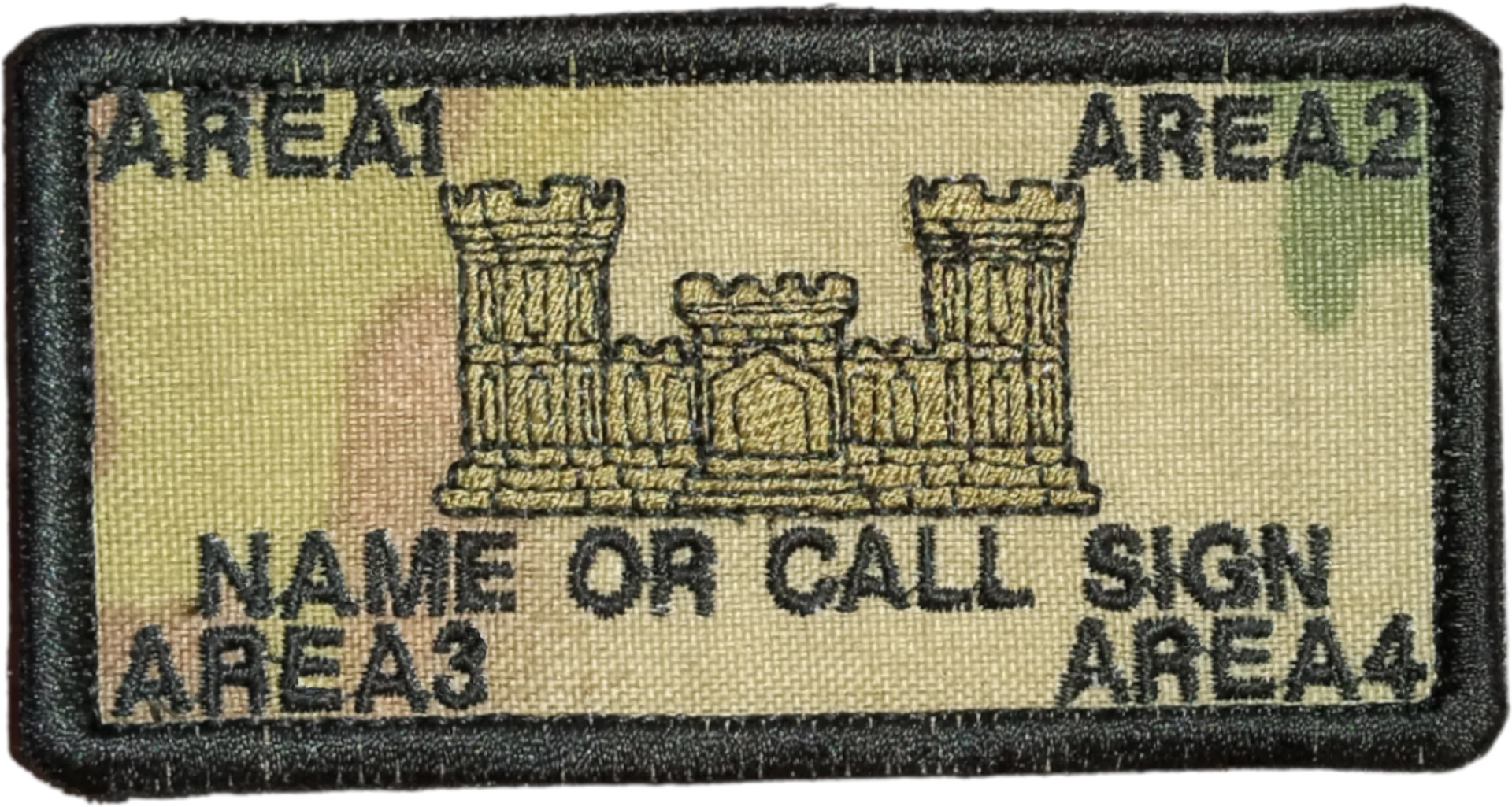 Identification Patch/Tag with Fastener For USMC Military Flak Jacket