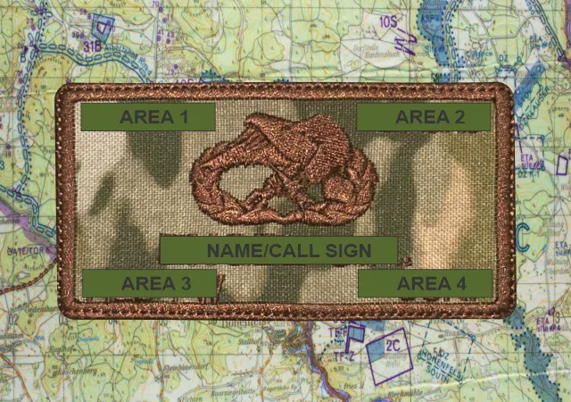 Special Forces Flak Plate Carrier Name Patch